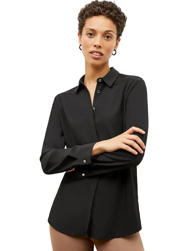 M.M.LAFLEUR Lagarde Eco Soft Wave Shirt - Black