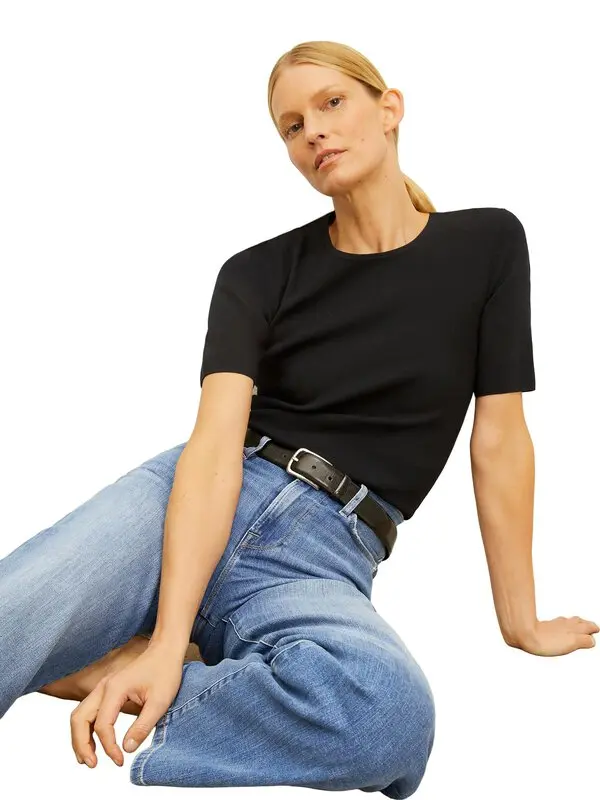 M.M.LAFLEUR The Choe Top Eco 365knit - Black