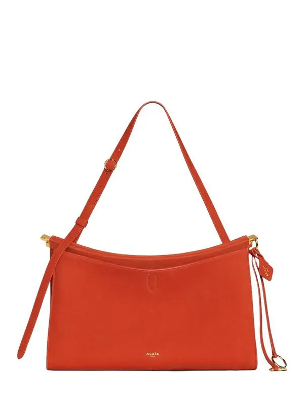 ALAÃA Alaïa Large East West Shoulder Bag - Orange
