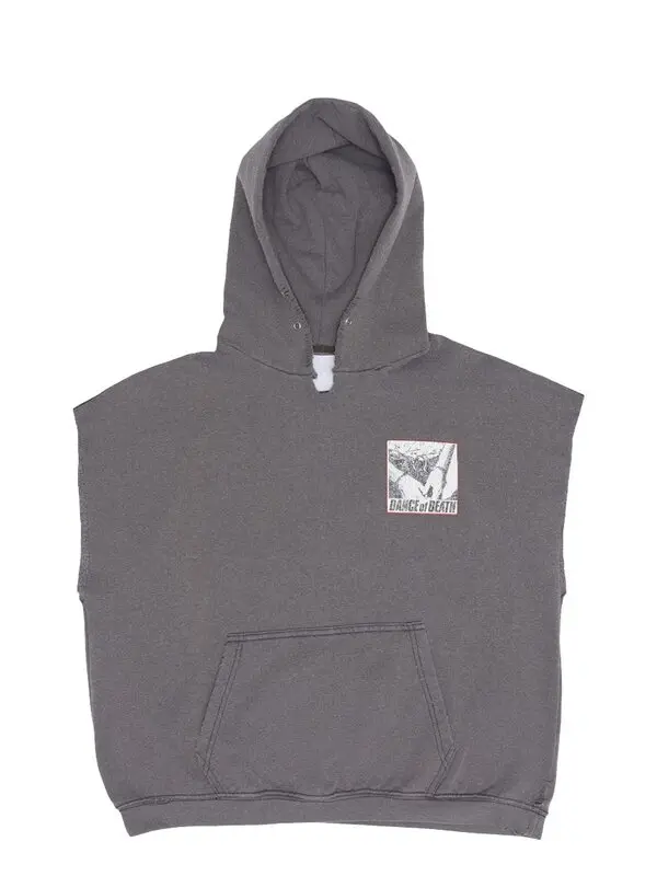 PALY Dr. Blue Cut Off Hoodie - Brown