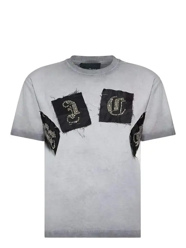 John Richmond Embellished T-shirt - Grey