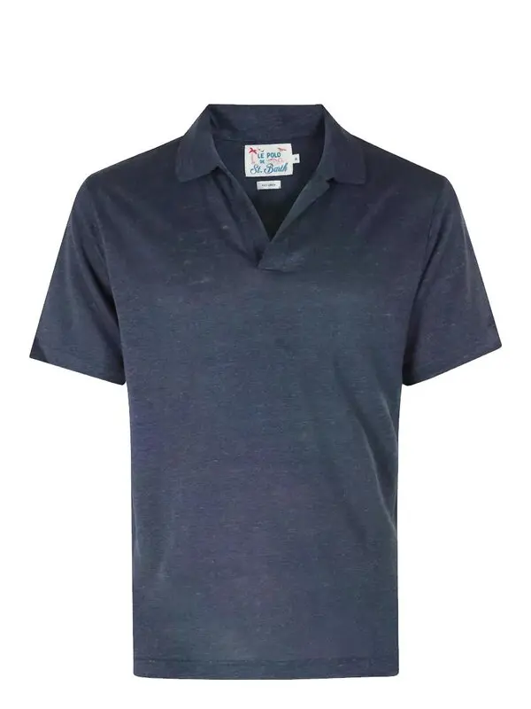MC2 SAINT BARTH Fraser Linen T-shirt - Blue