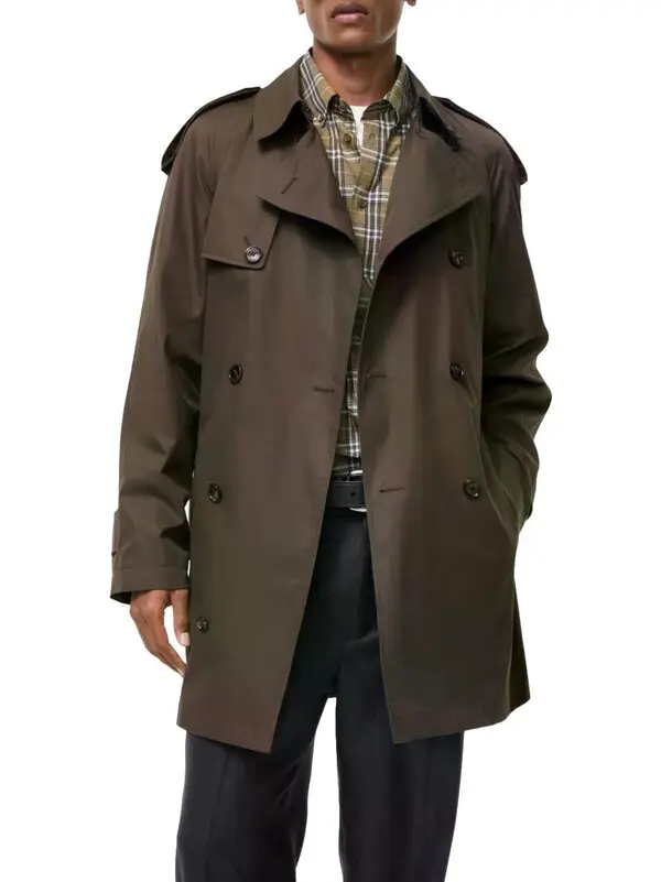 Burberry Mid-length Leadenham Trench Coat - Brown