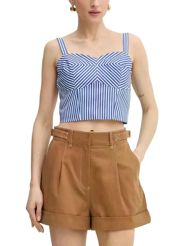 Guess Striped Corset-style Top - Blue