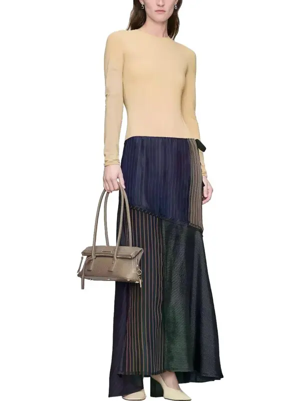 MAISON MARGIELA Patchwork Maxi Skirt - Blue