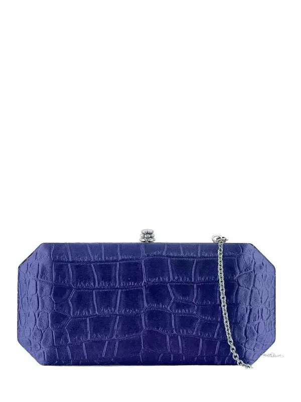 Tyler Ellis Large Perry Clutch Bag - Blue
