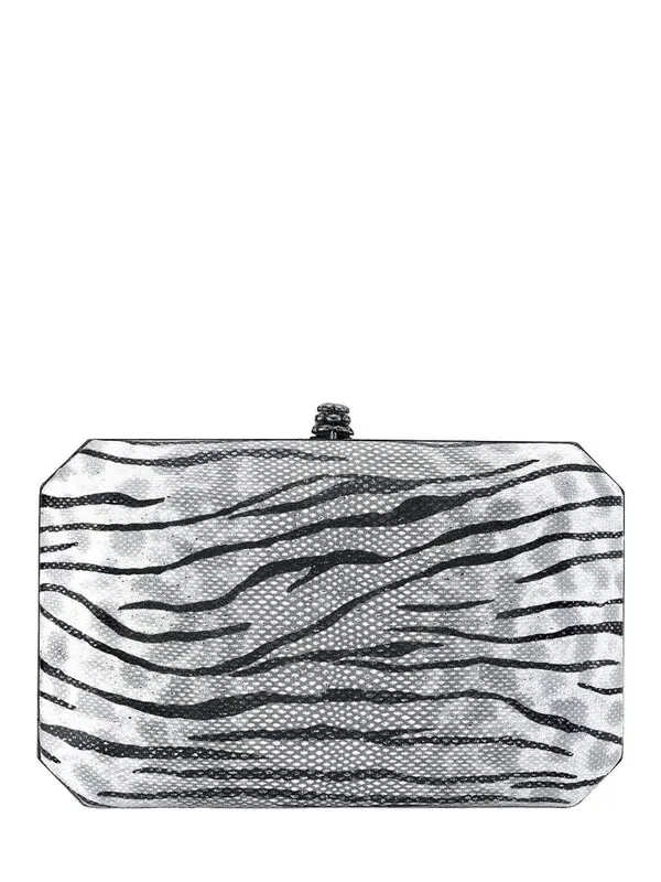 Tyler Ellis Medium Perry Clutch Bag - Silver