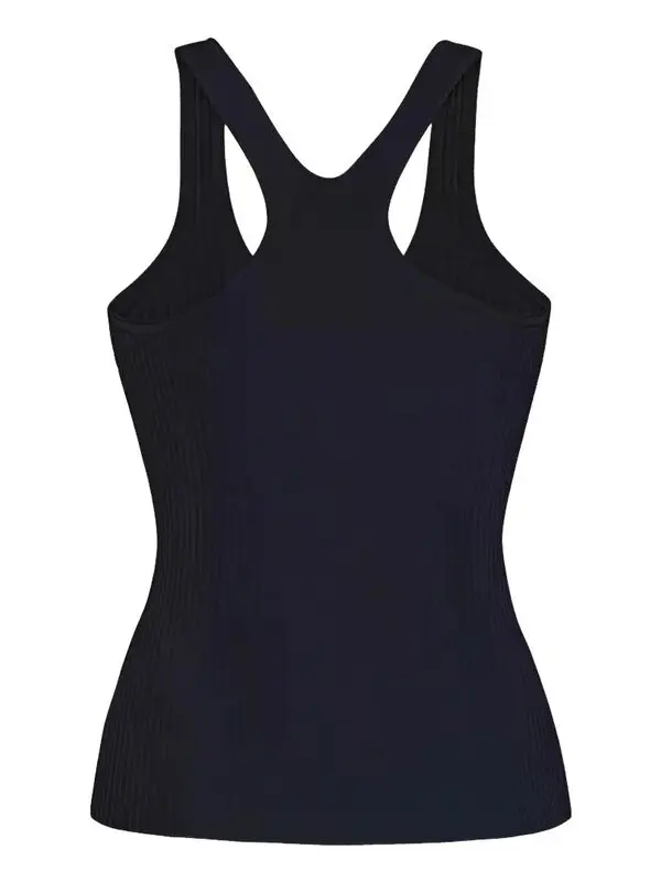Adam Lippes Peretti Ribbed Tank Top - Black