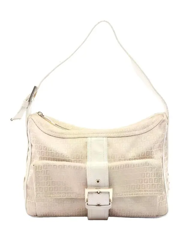 Fendi 00s Zucca Ff Shoulder Bag - Neutrals