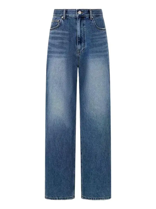 STUDIO TOMBOY Faded Wide-leg Jeans - Blue