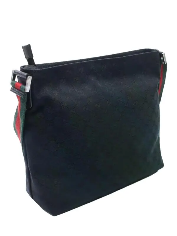 Gucci Gg Supreme Sherry Line Shoulder Bag - Blue