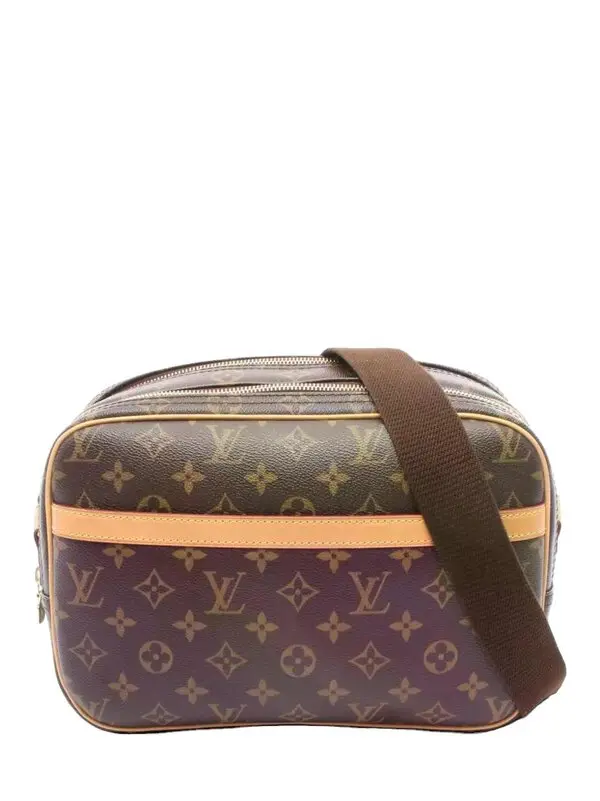 LOUIS VUITTON Monogram Reporter Pm Shoulder Bag - Brown