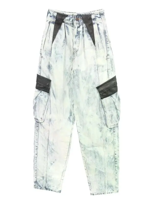 Celine 2000s Tie-dye Parachute Pants - Blue