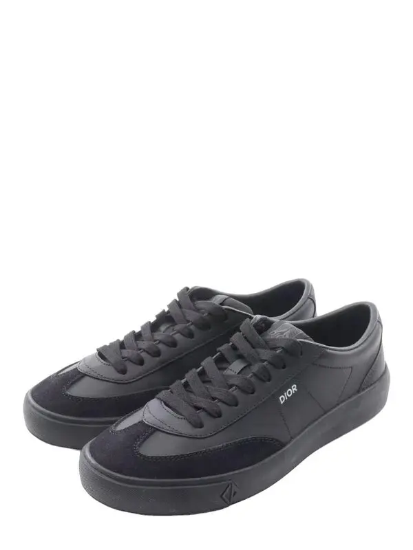 Dior Lace-up Suede Sneakers - Black