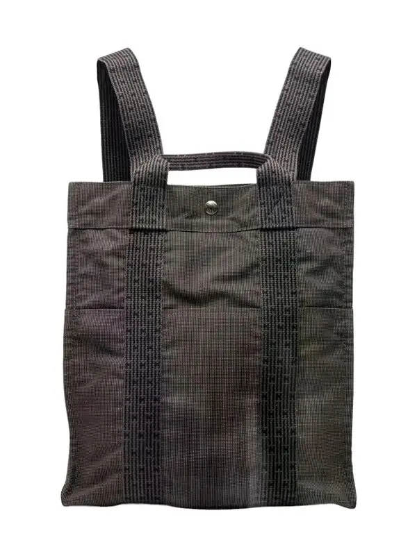 Hermès Herline Mm Canvas Backpack - Grey