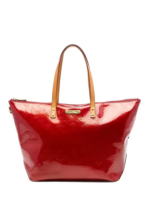 LOUIS VUITTON Monogram Vernis Bellevue Gm Tote Bag - Red