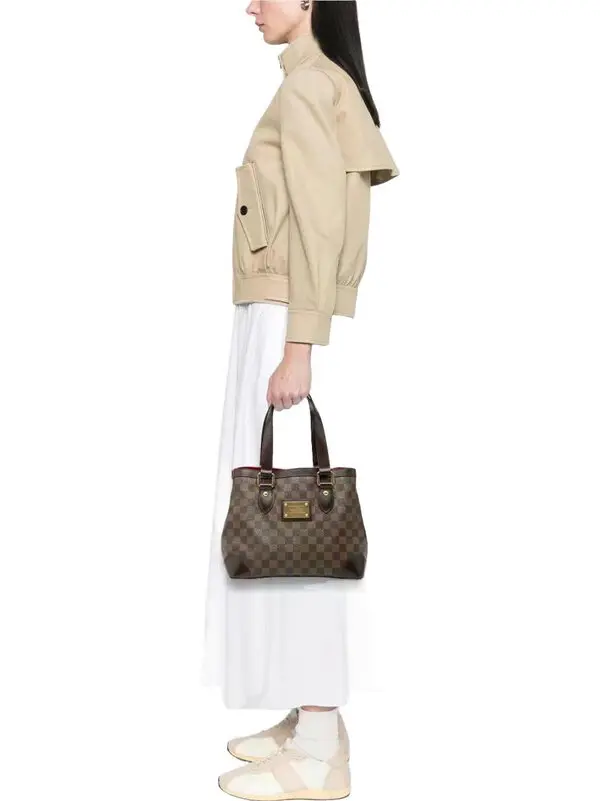 LOUIS VUITTON Damier Ebene Hampstead Pm Tote Bag - Brown