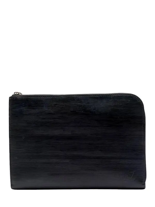 LOUIS VUITTON Epi Pochette Jour Pm Clutch Bag - Black