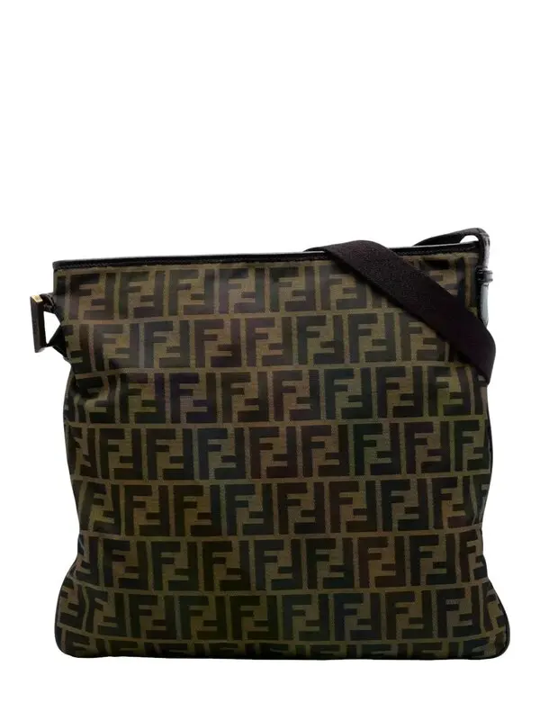 Fendi Zucca Canvas Crossbody Bag - Brown