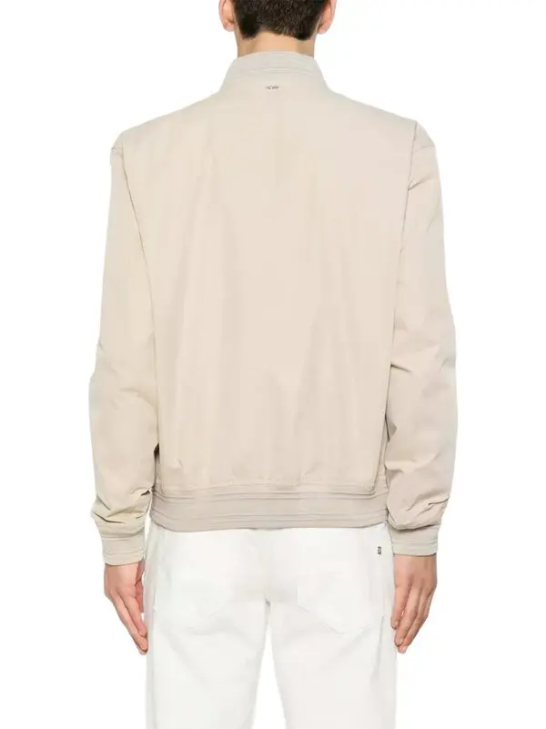 BOSS Zip-up Bomber Jacket - Neutrals