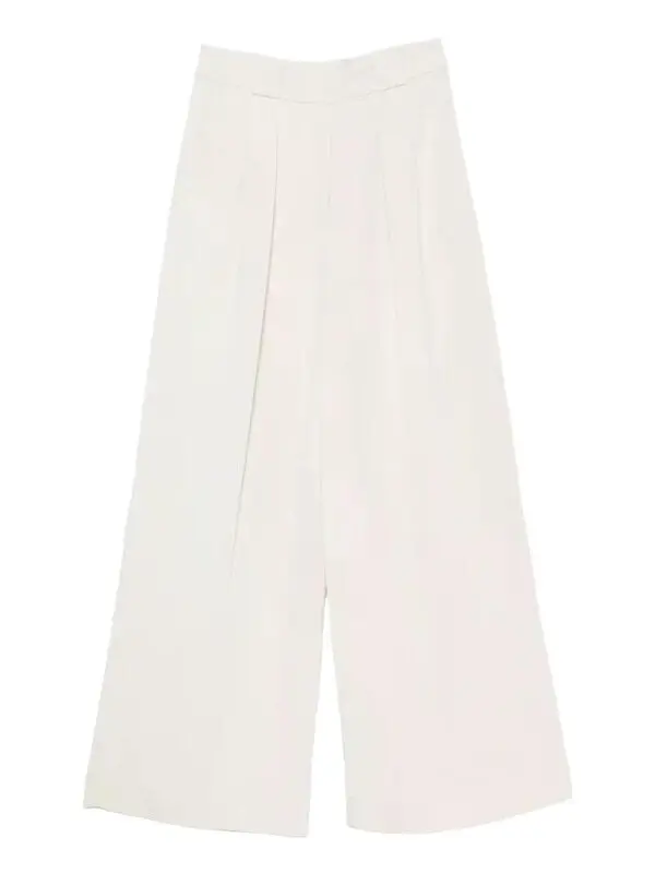 Marc O'polo Pleated Wide-leg Trousers - Neutrals