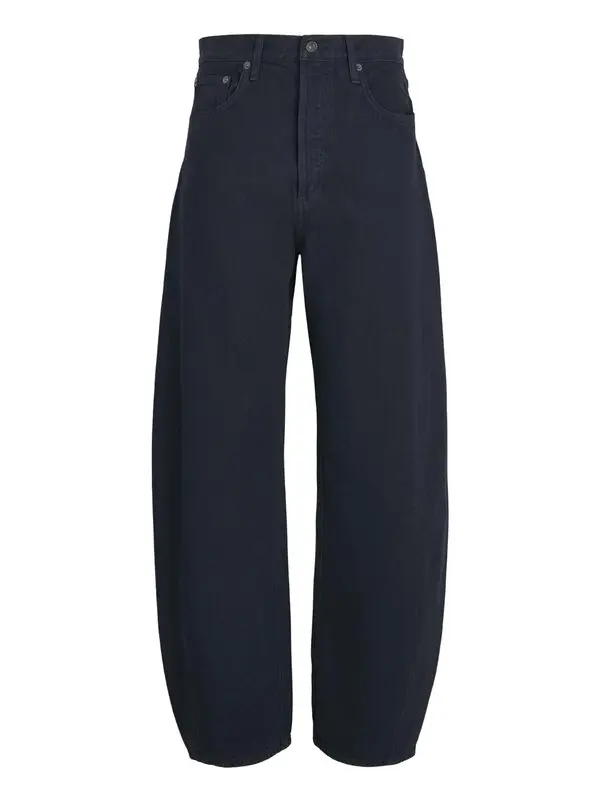 AGOLDE Luna Pierced Tapered Jeans - Navy
