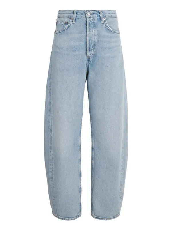AGOLDE Luna Pierced Tapered Jeans - Blue