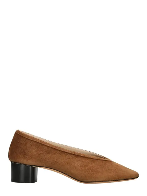 Le Monde Beryl Leather Luna Pumps - Brown