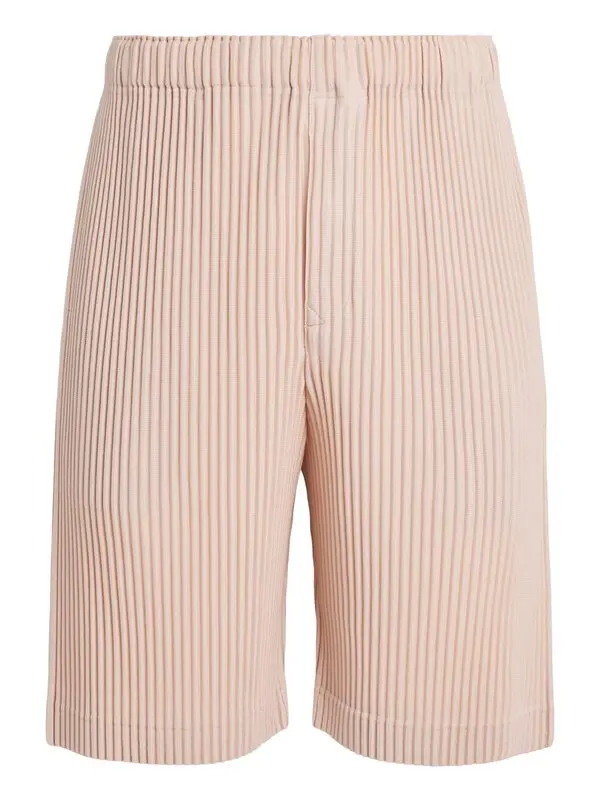 Issey Miyake Pleated Shorts - Beige
