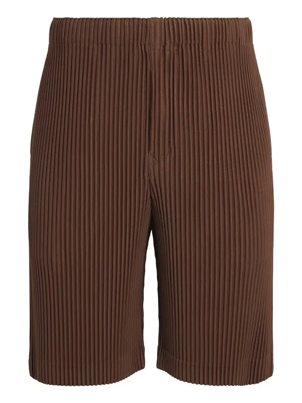 Issey Miyake Pleated Shorts - Brown