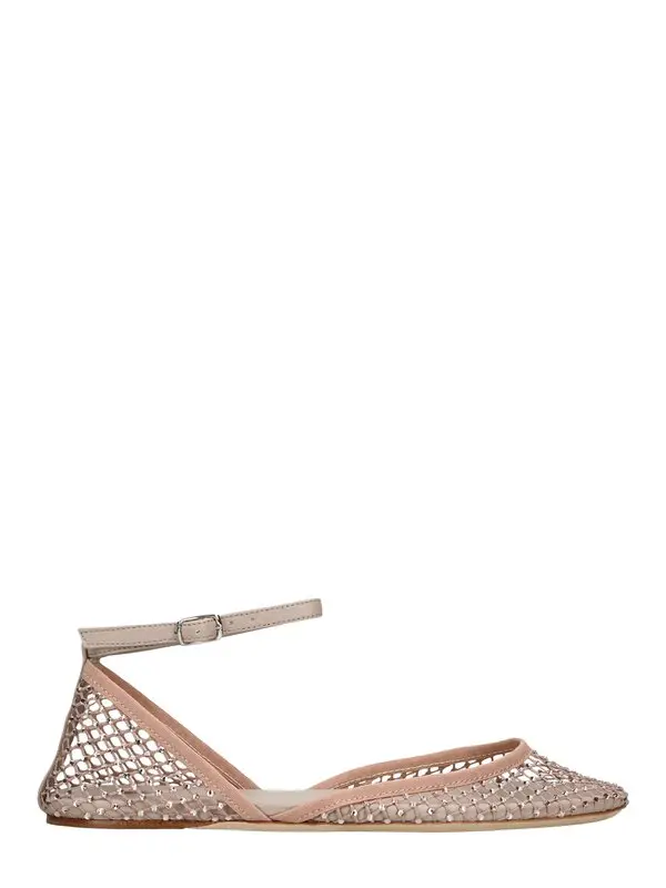 Christopher Esber Mesh Minette Ballet Flats - Nude