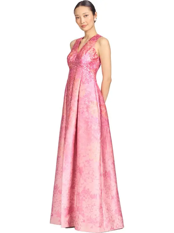 Sachin & Babi Brooklynne Gown - Light Sunset Hydrangea