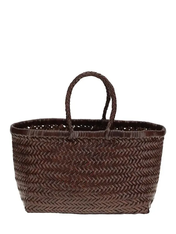 Dragon Diffusion Mini Flat Gora Handbag - Brown