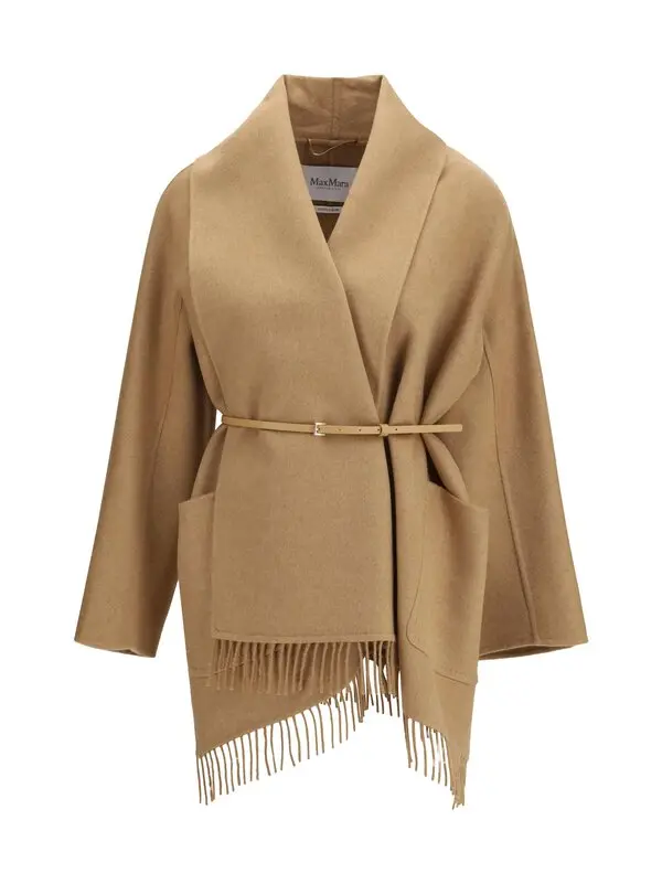 Max Mara Camel Cardigan Coat - Cream