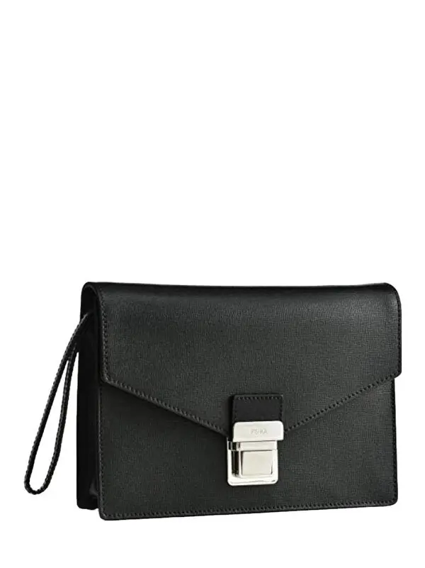 Fendi Logo Detail Clutch - Black