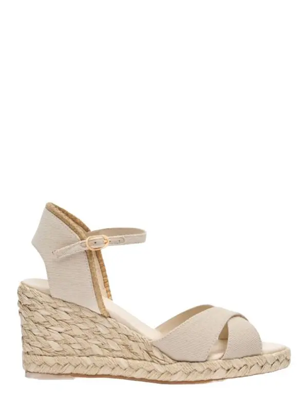 STUART WEITZMAN Mirela Ii Espadrille Wedge Sandals - Flax/natural