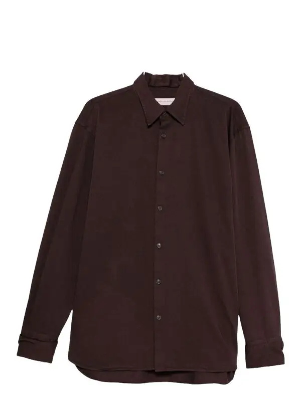 Dries Van Noten Long Sleeve Shirt - Claret