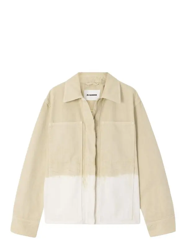 JIL SANDER Gradient Denim Jacket - Beige