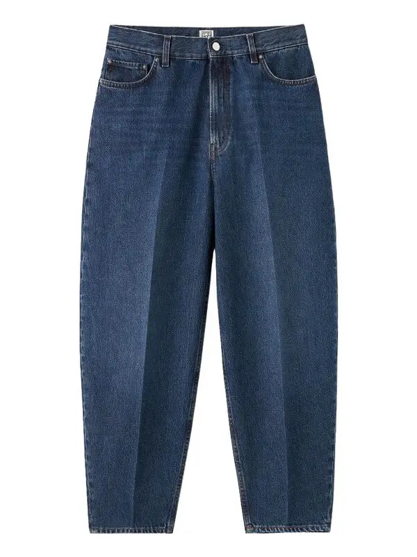 TOTEME Dark Wide Leg Jeans - Blue