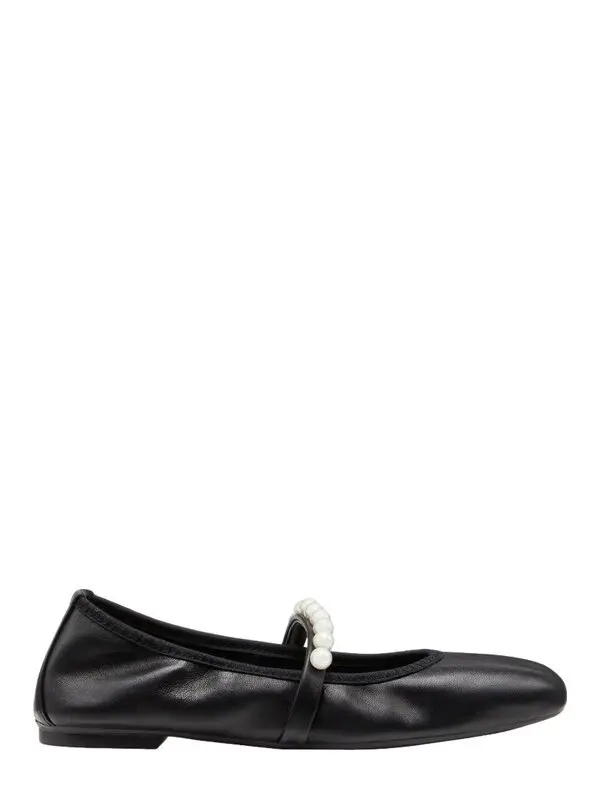 STUART WEITZMAN Goldie Embellished Ballet Flats - Black