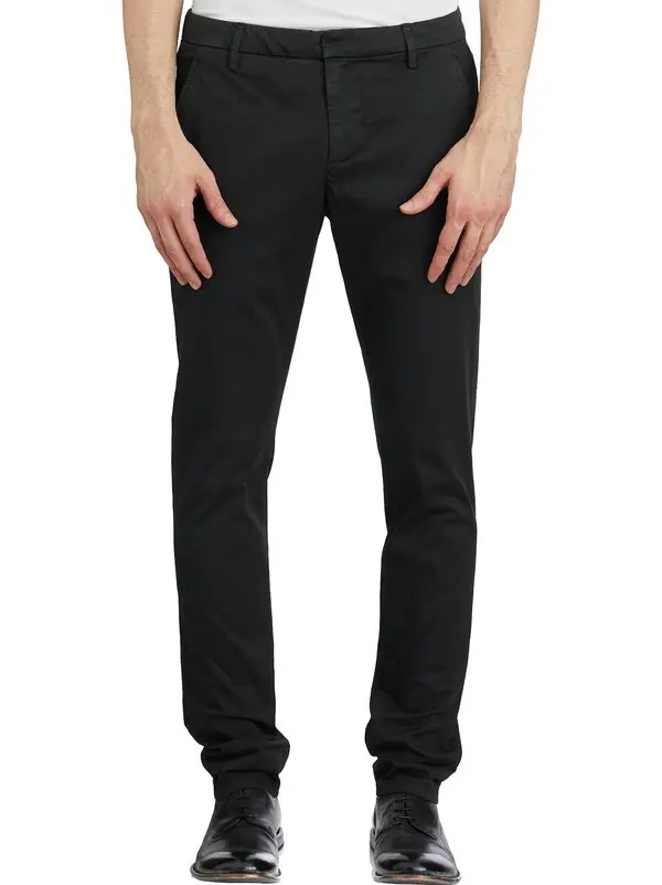DONDUP Belt Loop Casual Pants - Black
