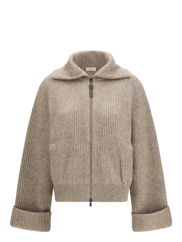 Brunello Cucinelli Boxy Zip-up Cardigan - No