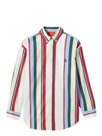 La DoubleJ Striped Shirt With Long Sleeves - White