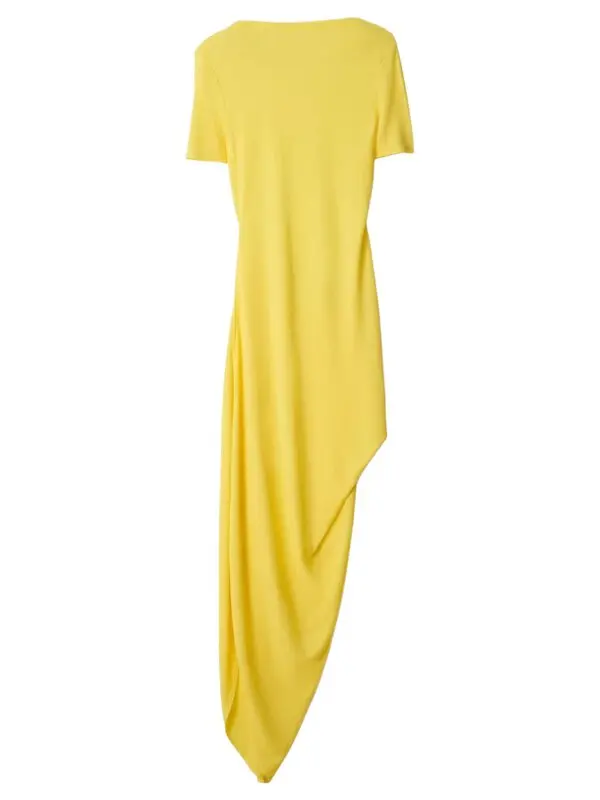 Jacquemus Asymmetrical Slit Dress - Yellow