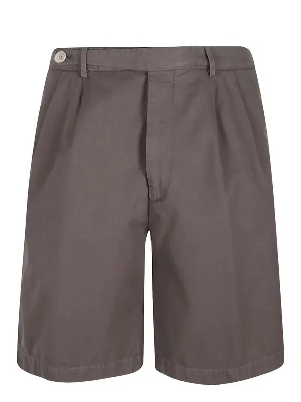 Brunello Cucinelli Pleated Detail Shorts - Black