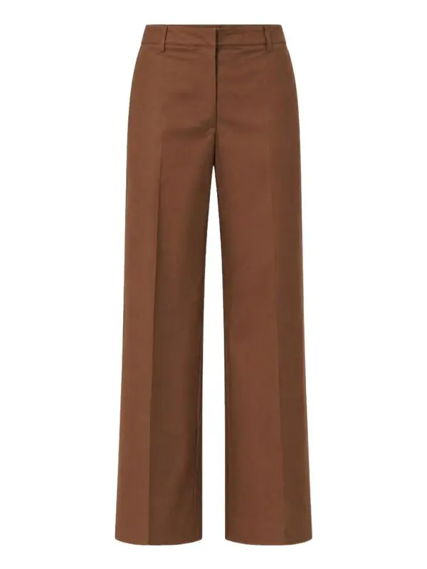 PT TORINO Wide-leg Tailored Trousers - Brown