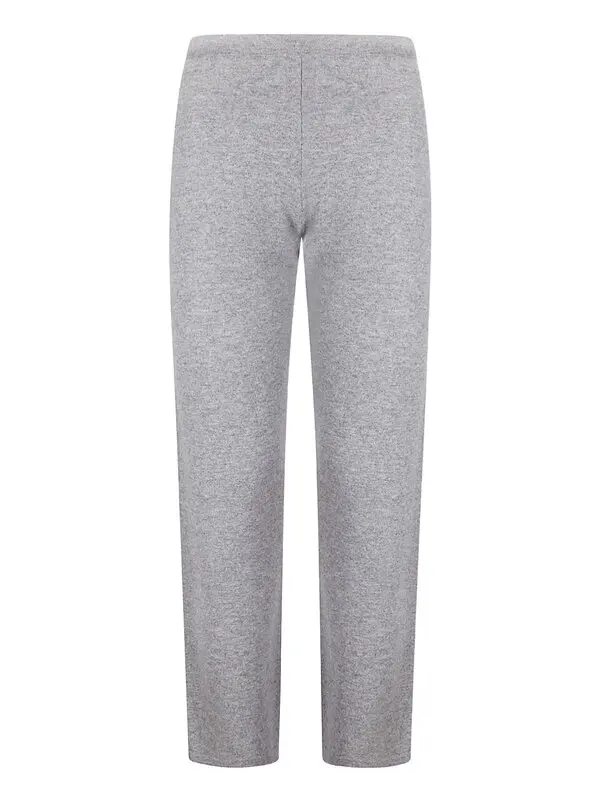Extreme Cashmere Wander Elastic Waistband Knit Casual Pants - Gray