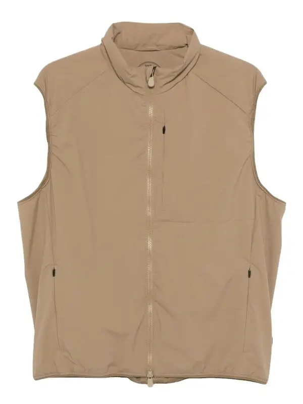 SAVE THE DUCK High-necked Sleeveless Vest - Nude