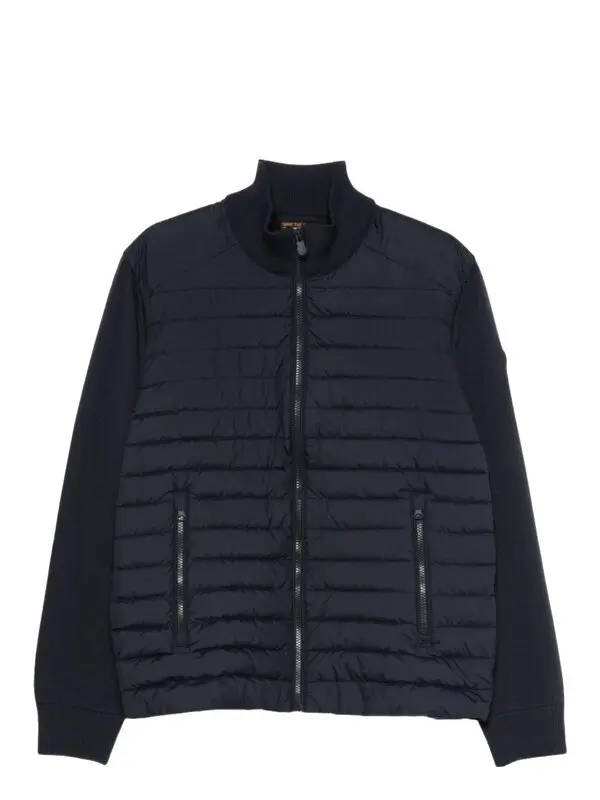 SAVE THE DUCK High-neck Zip-up Casual Jacket With Long Sleeves - Black