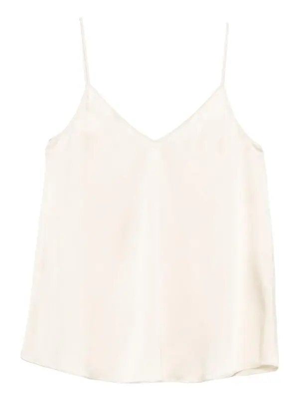 Antonelli Firenze V-neck Spaghetti Strap Top - White